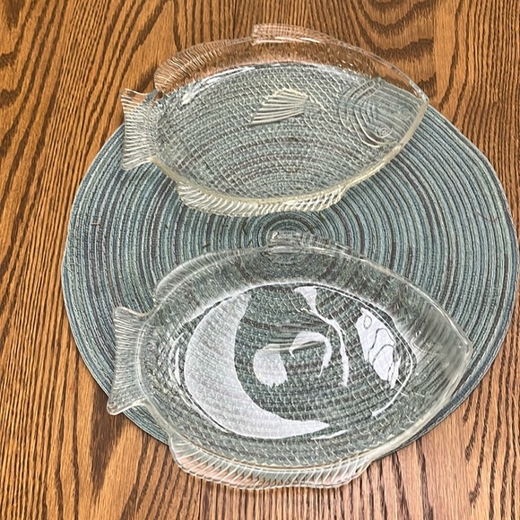 Dining | Mid Century Glass Fish Plate | Poshmark